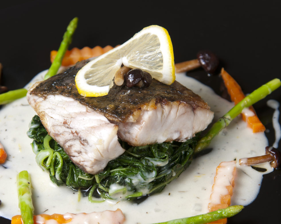 Bass fish with spinach | Minerva Foods